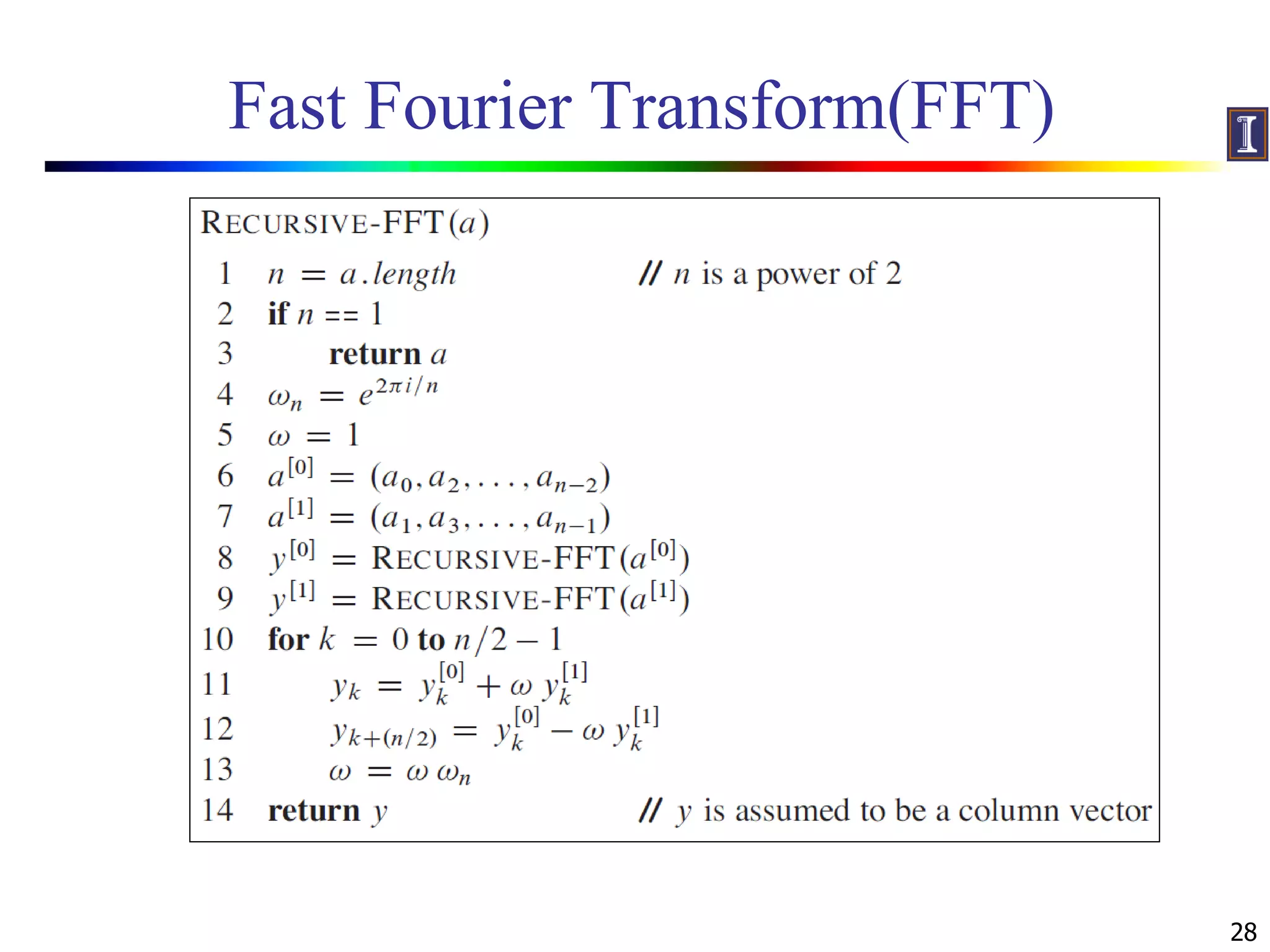 Convolution and FFT | PPT
