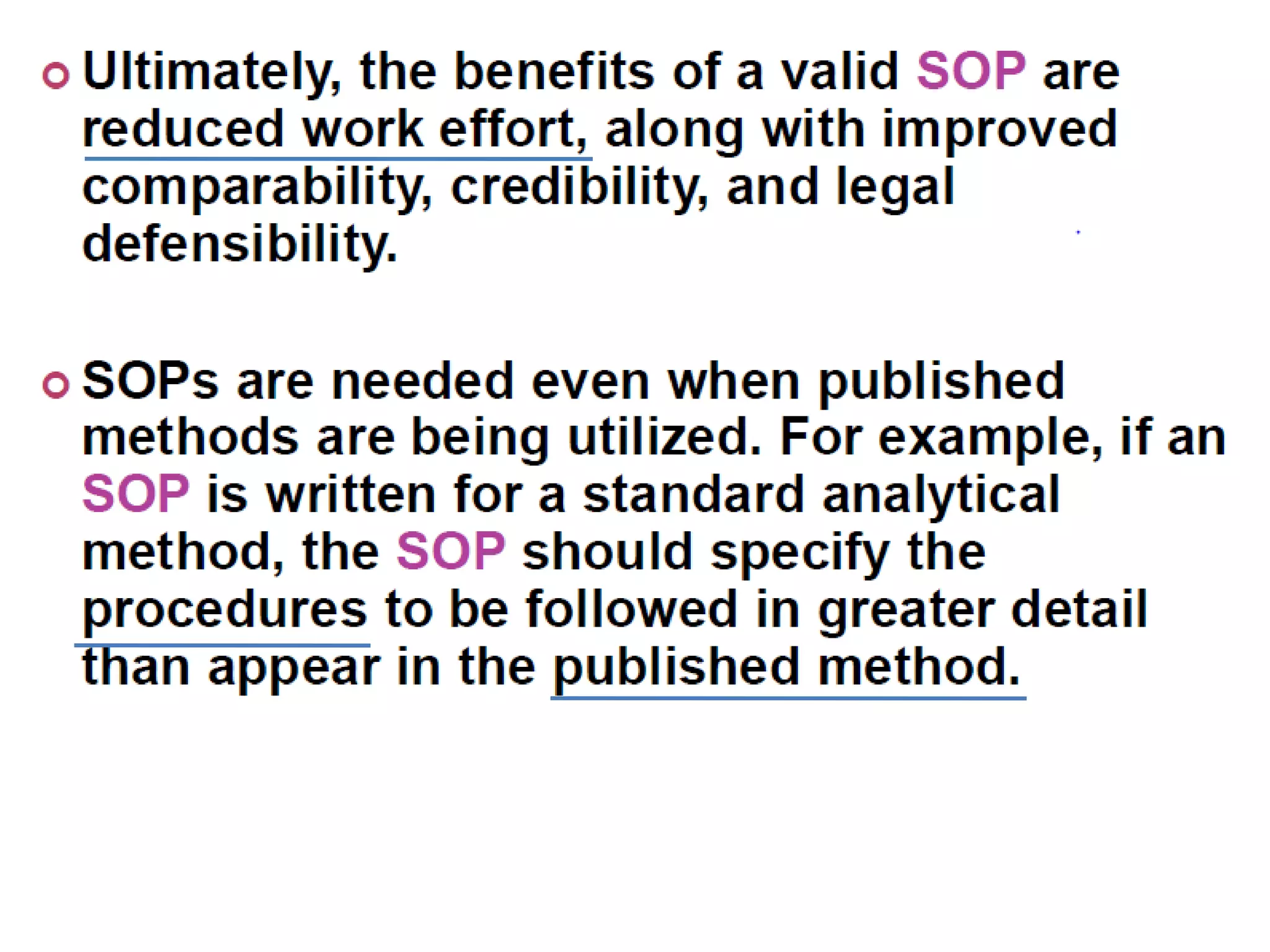 SOP- Standard Operation Procedure. | PPTX