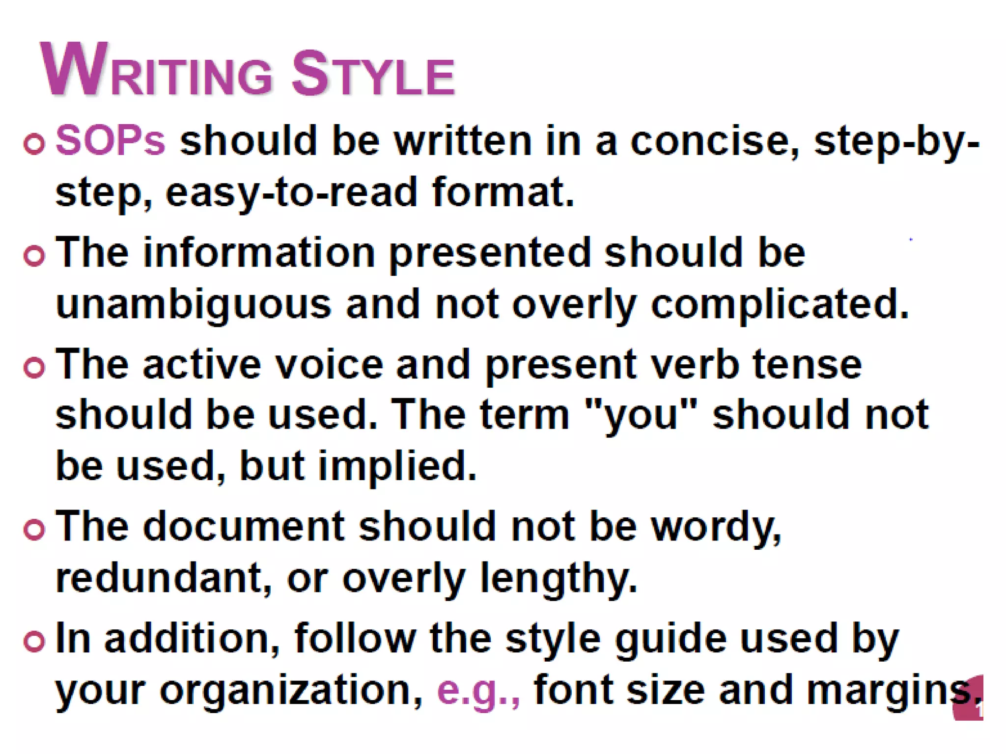 SOP- Standard Operation Procedure. | PPTX