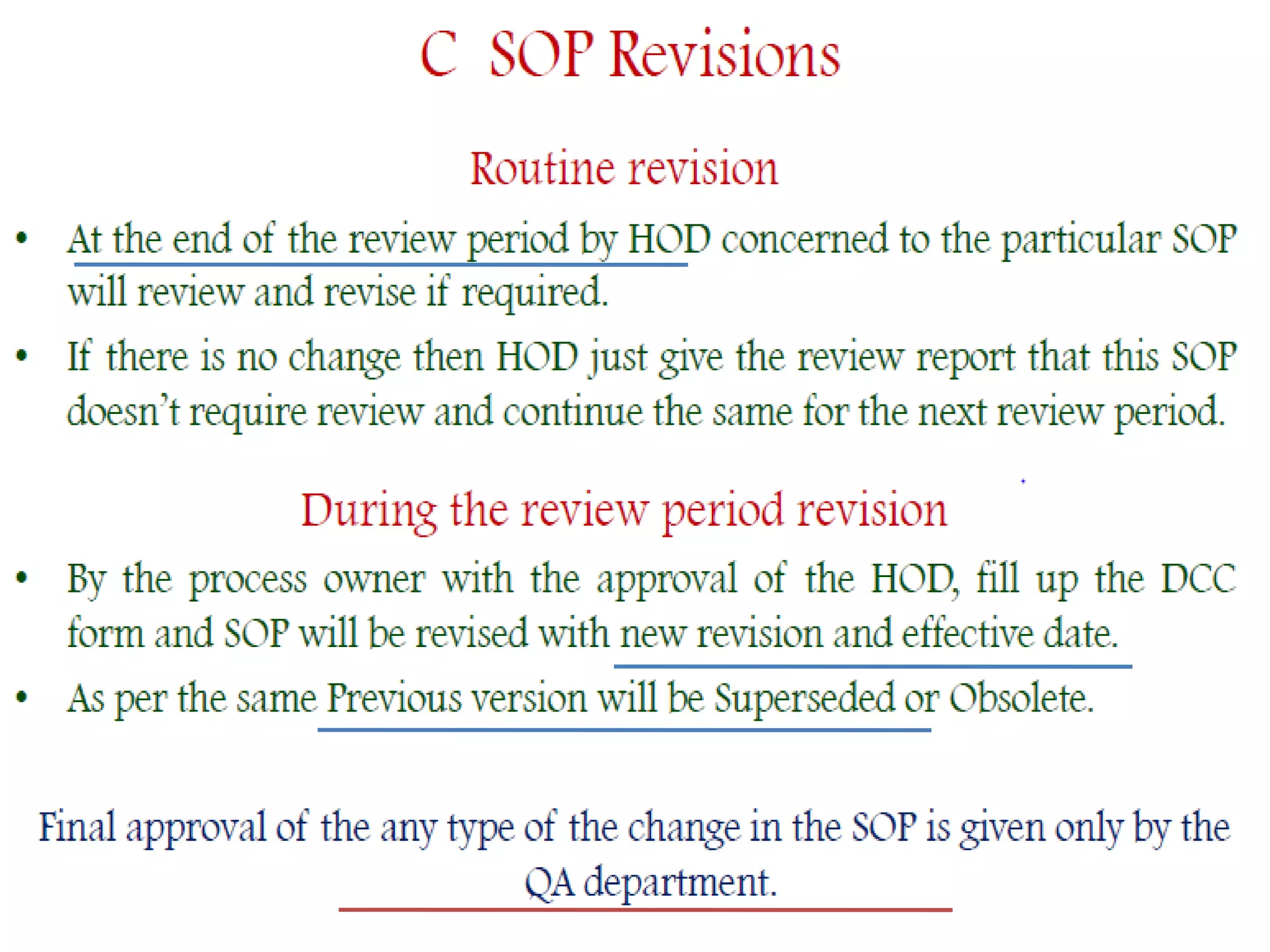 SOP- Standard Operation Procedure. | PPTX