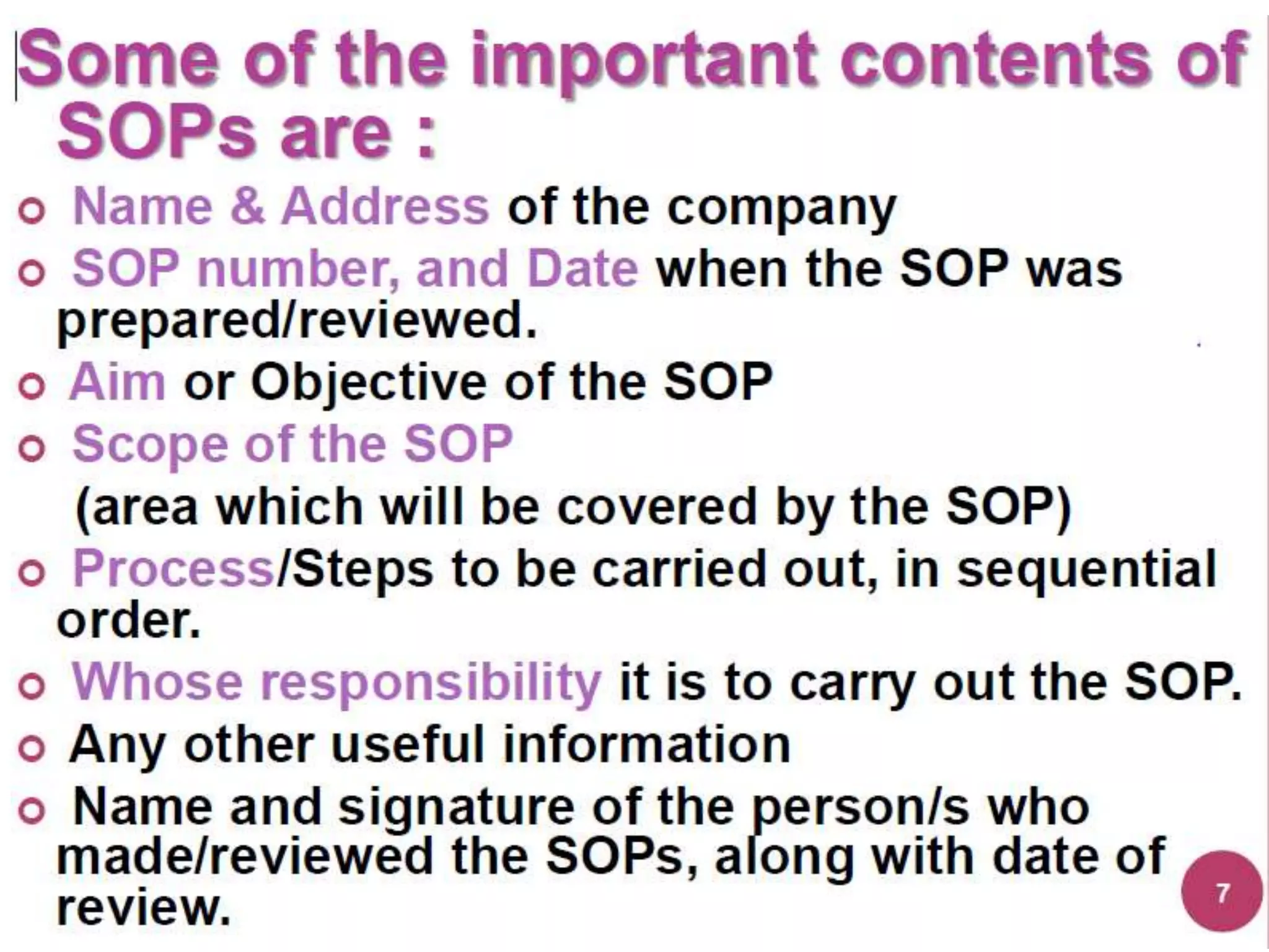 SOP- Standard Operation Procedure. | PPTX