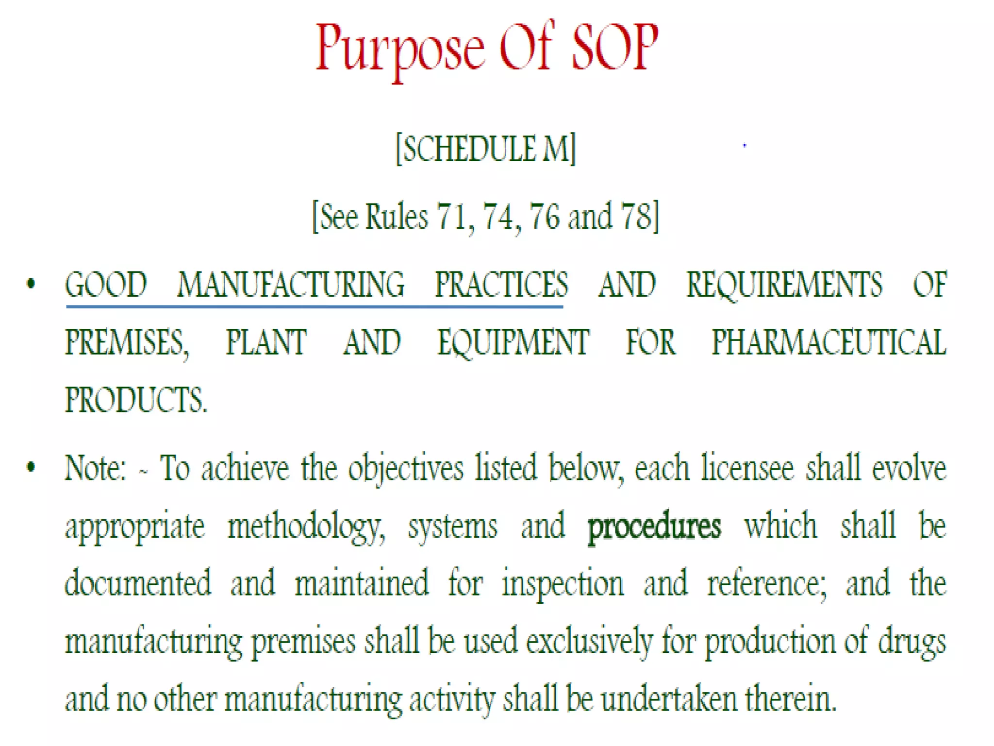 SOP- Standard Operation Procedure. | PPTX