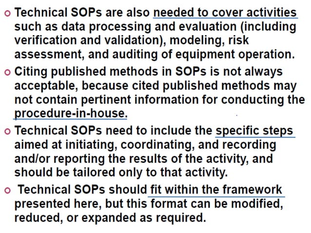 SOP- Standard Operation Procedure. | PPTX