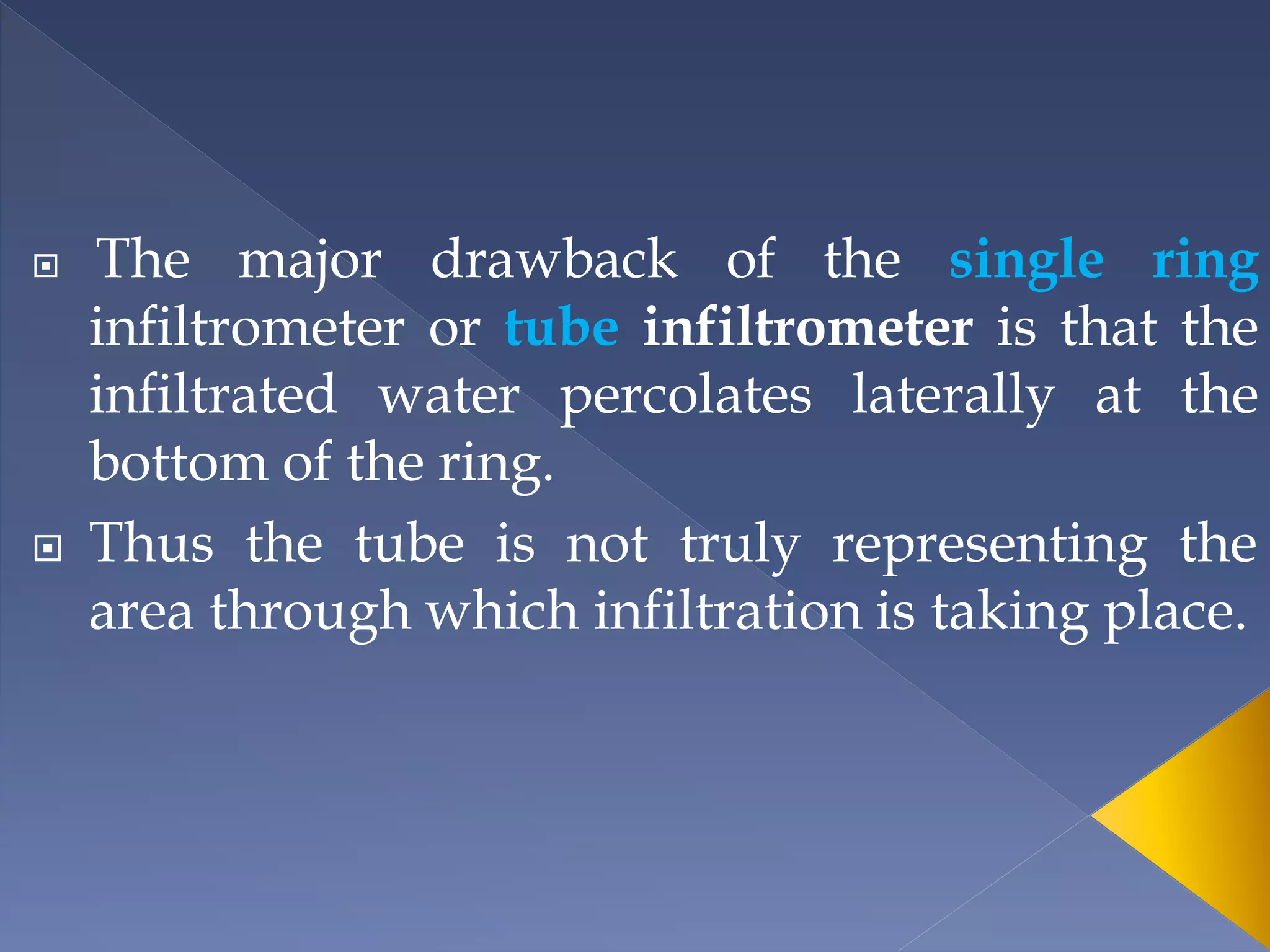 measurement of infiltration | PPTX