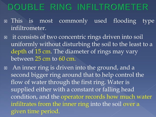 measurement of infiltration | PPTX