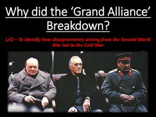 Breakdown of the Grand Alliance | PPT