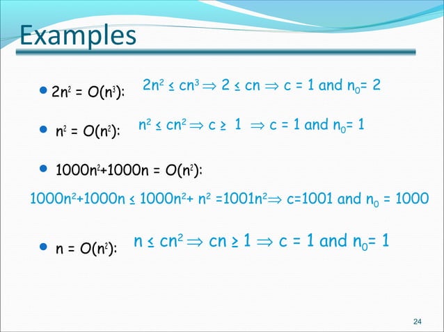 Asymptotic Notation and Complexity | PPT