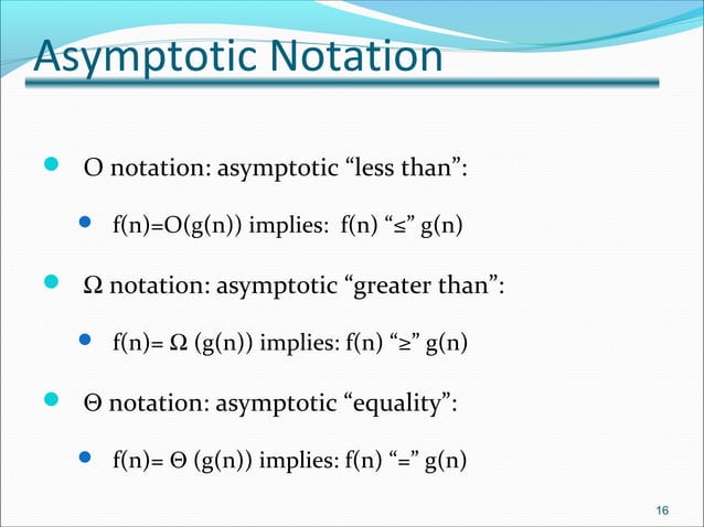 Asymptotic Notation And Complexity Ppt