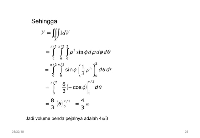 Integral Lipat Tiga | PPT