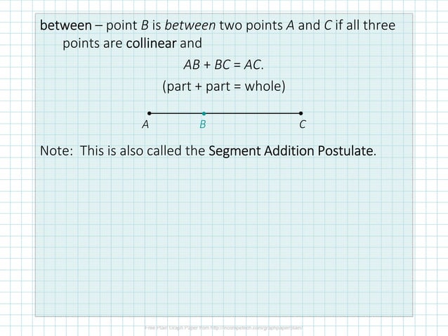 2.2 Segment Addition Postulate | PPT | Free Download