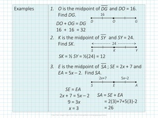 2.2 Segment Addition Postulate | PPT