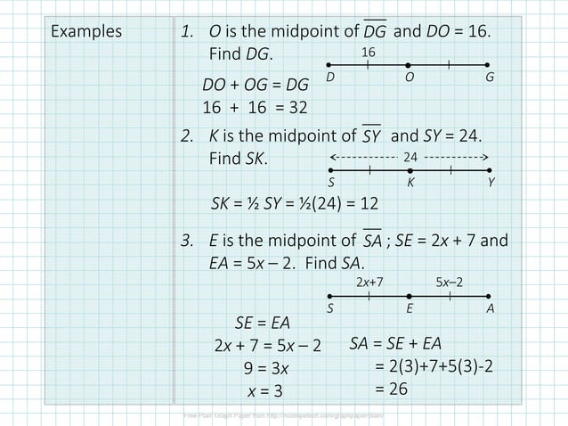 2.2 Segment Addition Postulate | PPT