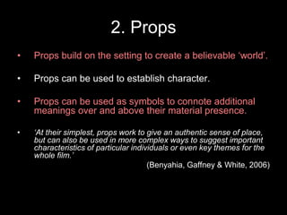 Intro to mise en scene | PPTX