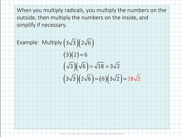 2.3 Simplifying Radicals | PPT