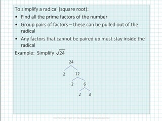 2.3 Simplifying Radicals | PDF | Science