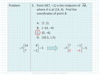2.3 Distance and Midpoint Formulas | PDF