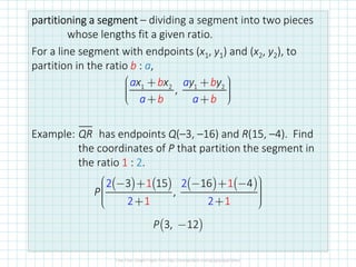 2.3 Distance and Midpoint Formulas | PDF