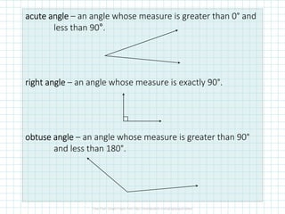 2.4 Naming and Measuring Angles | PDF