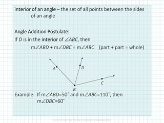 2.4 Naming and Measuring Angles | PDF