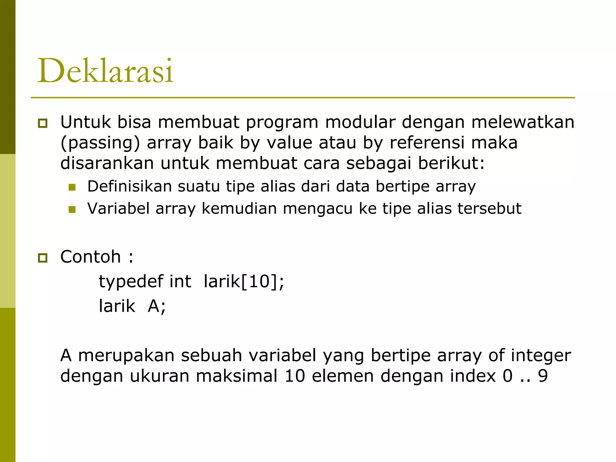 2. Array of Record (Struktur Data) | PDF