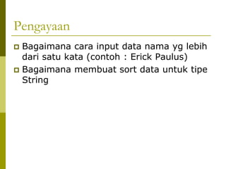 2. Array of Record (Struktur Data) | PDF