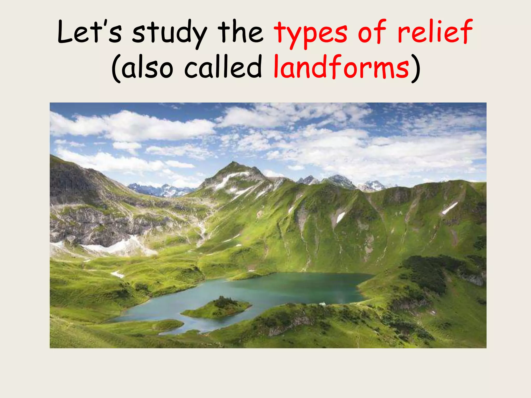 2. Types of relief | PPTX