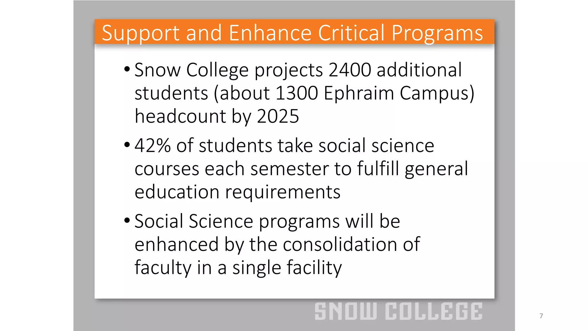 Snow College - Social Science and General Education Building | PPTX