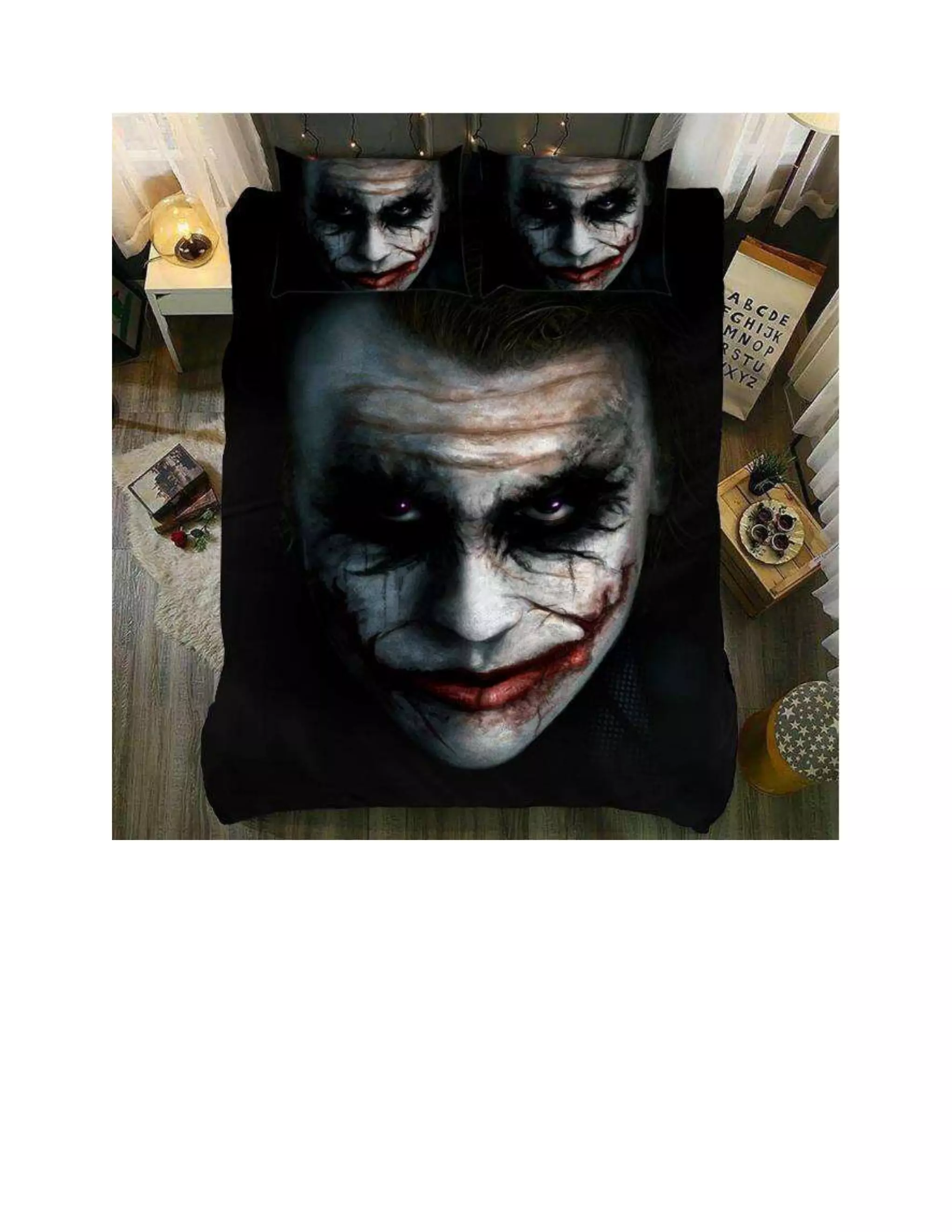 Joker n Harley Quinn bedding | DOCX