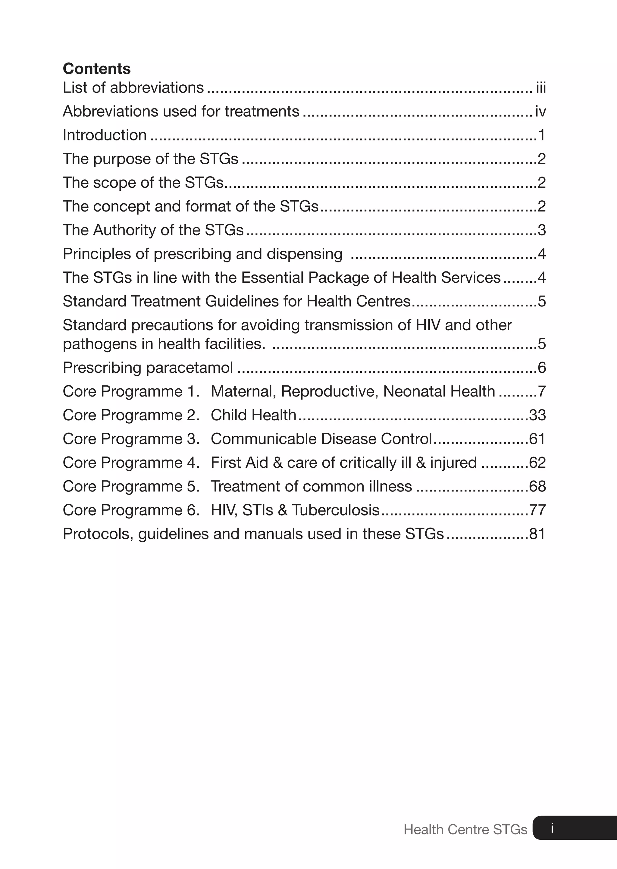 2. health centre Standard treatment guideline | PDF