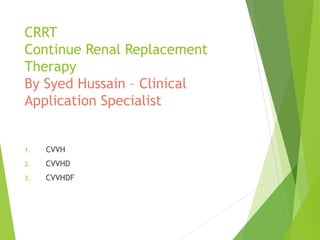 CRRT Indications | PPT