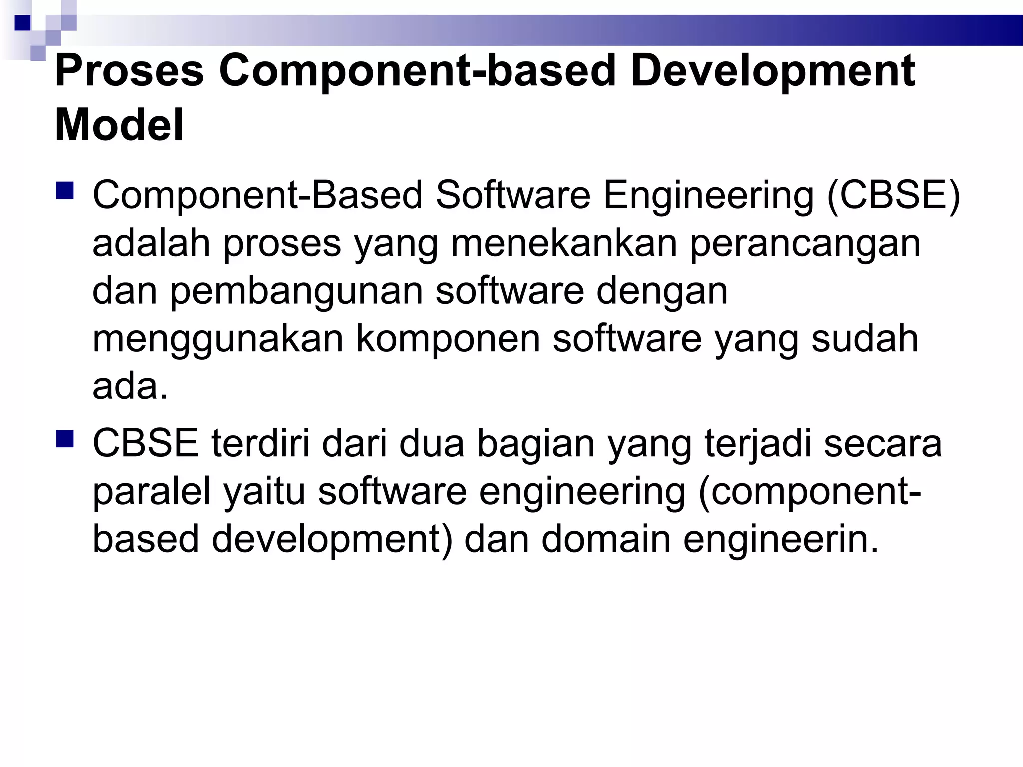 Rekayasa Perangkat Lunak - Model Pengembangan Sistem | PPT