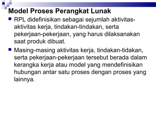Rekayasa Perangkat Lunak - Model Pengembangan Sistem | PPT