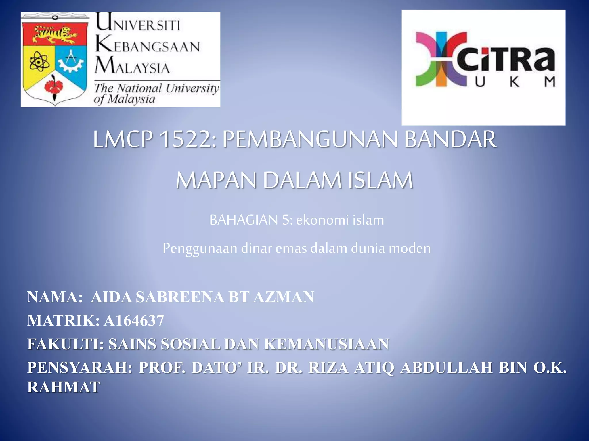 2. bahagian 5 dinar emas | PPT