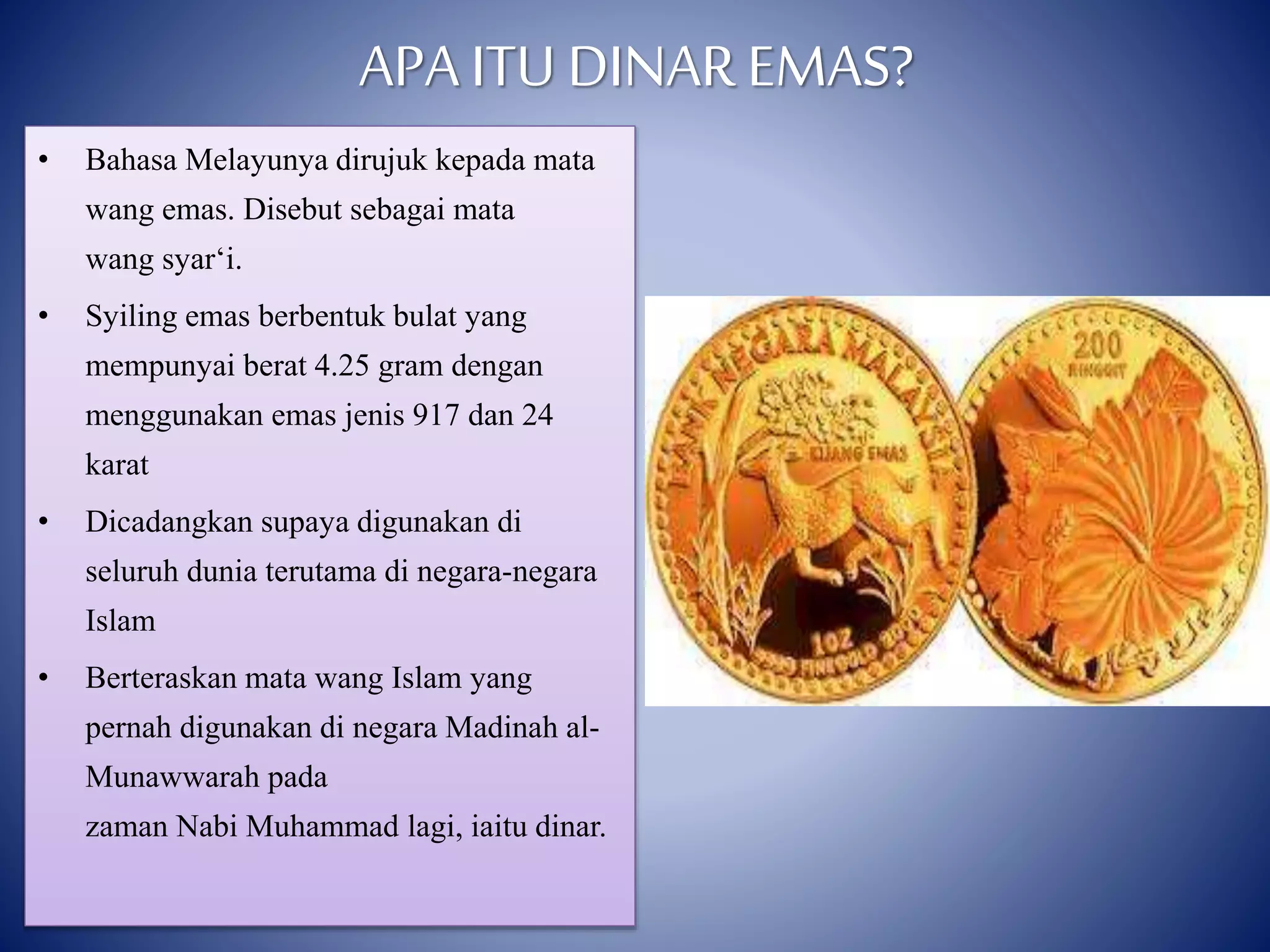 2. bahagian 5 dinar emas | PPT