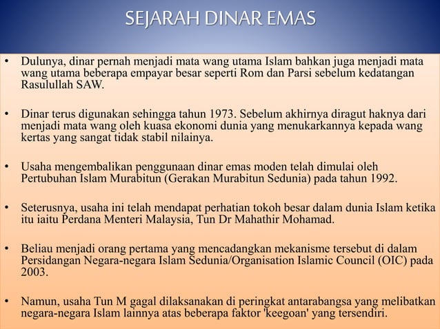 2. bahagian 5 dinar emas | PPT