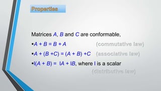 Matrices | PPT