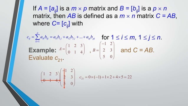 Matrices | PPT