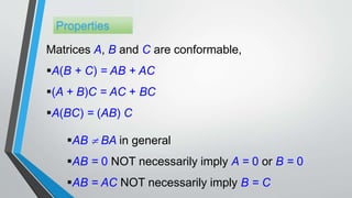 Matrices | PPT