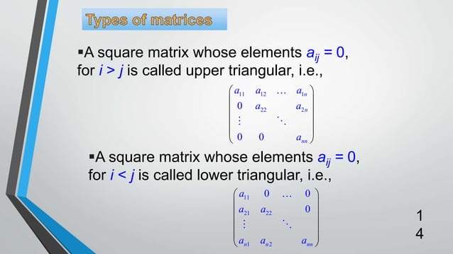 Matrices | PPT