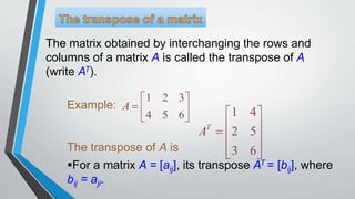 Matrices | PPT