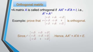 Matrices | PPT