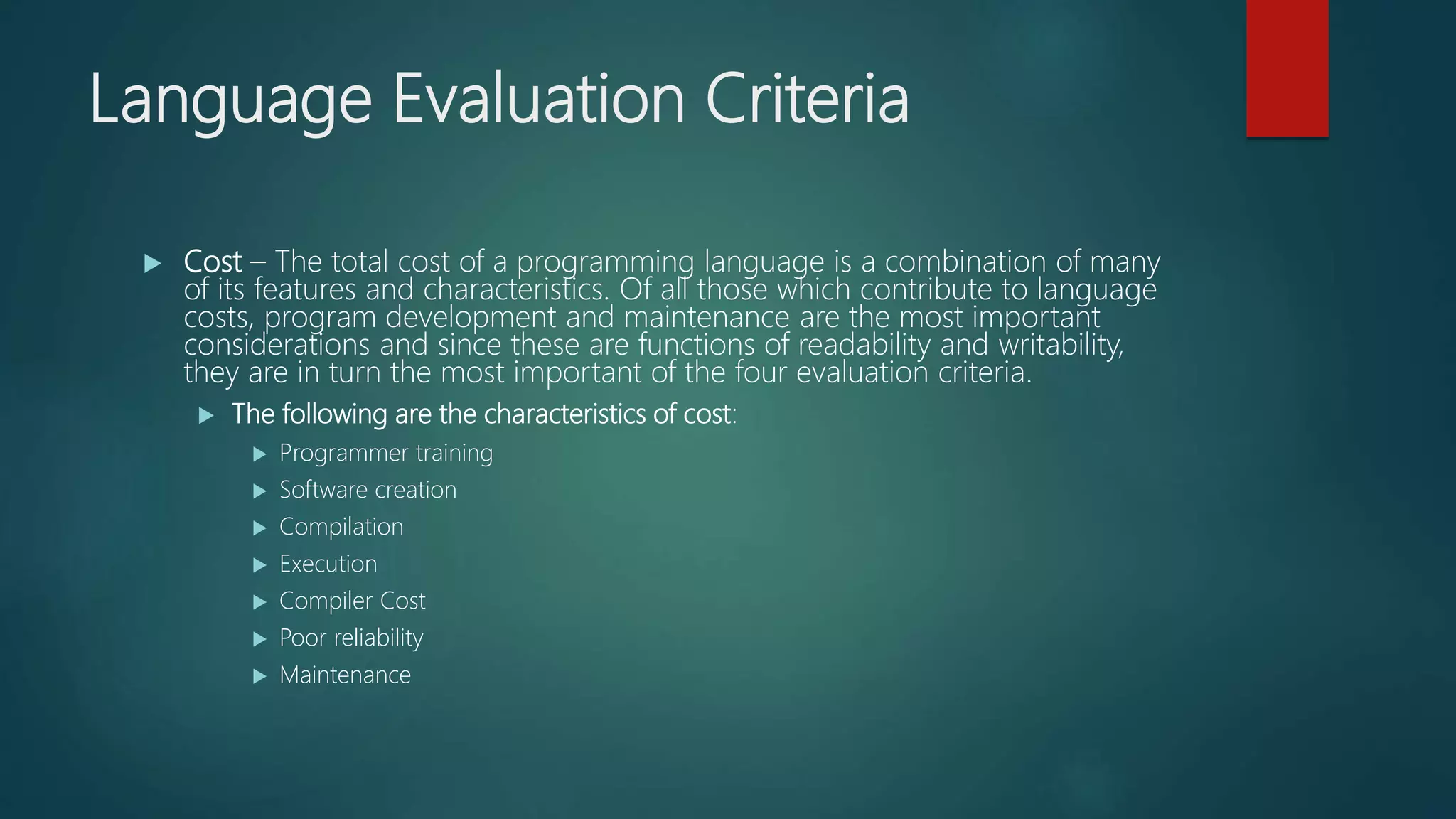 2.2. language evaluation criteria | PPTX 2.2. language evaluation criteria | PPTX