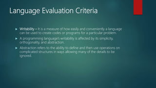 2.2. language evaluation criteria | PPTX