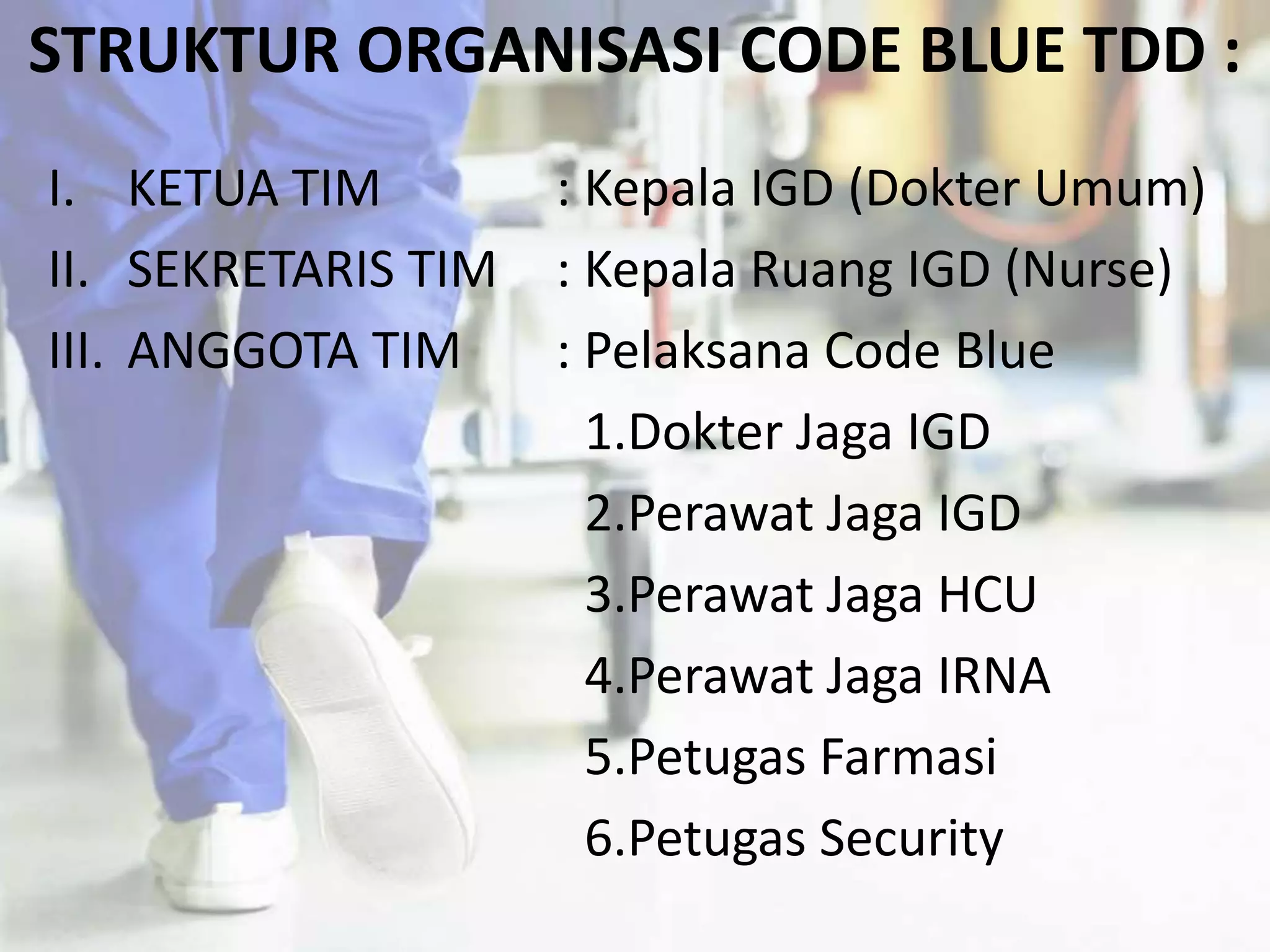 Panduan Implementasi Code Blue RSMN Pamekasan | PPTX