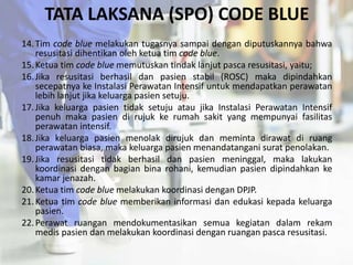 Panduan Implementasi Code Blue RSMN Pamekasan | PPTX