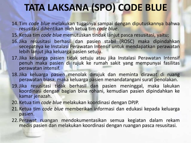 Panduan Implementasi Code Blue RSMN Pamekasan | PPTX