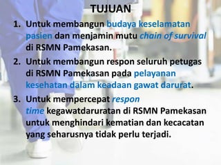 Panduan Implementasi Code Blue RSMN Pamekasan | PPTX