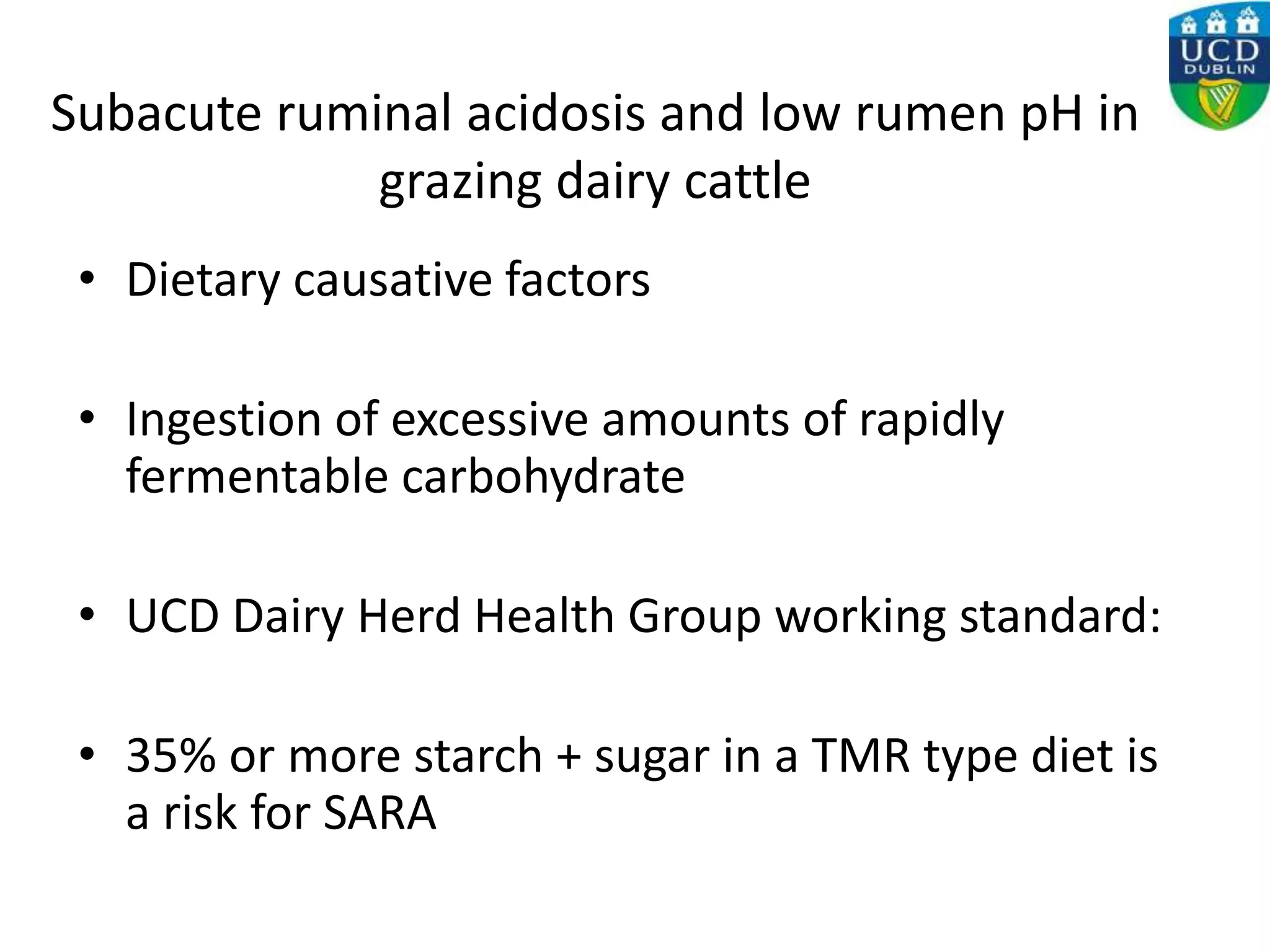 2. Friday - Ruminant Sessions dr finbar mulligan university college ...