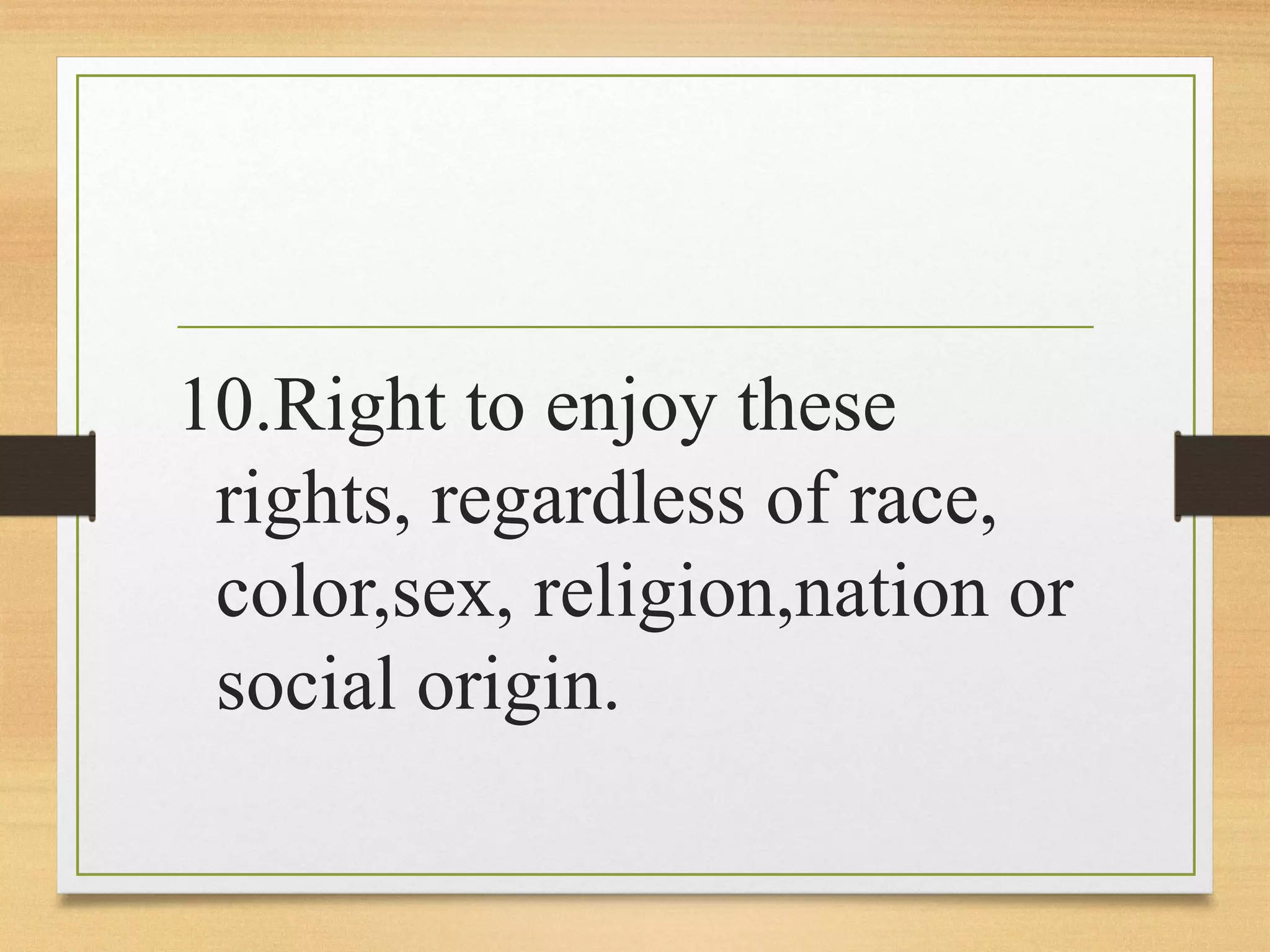 internationally accepted rights of the children | PPT