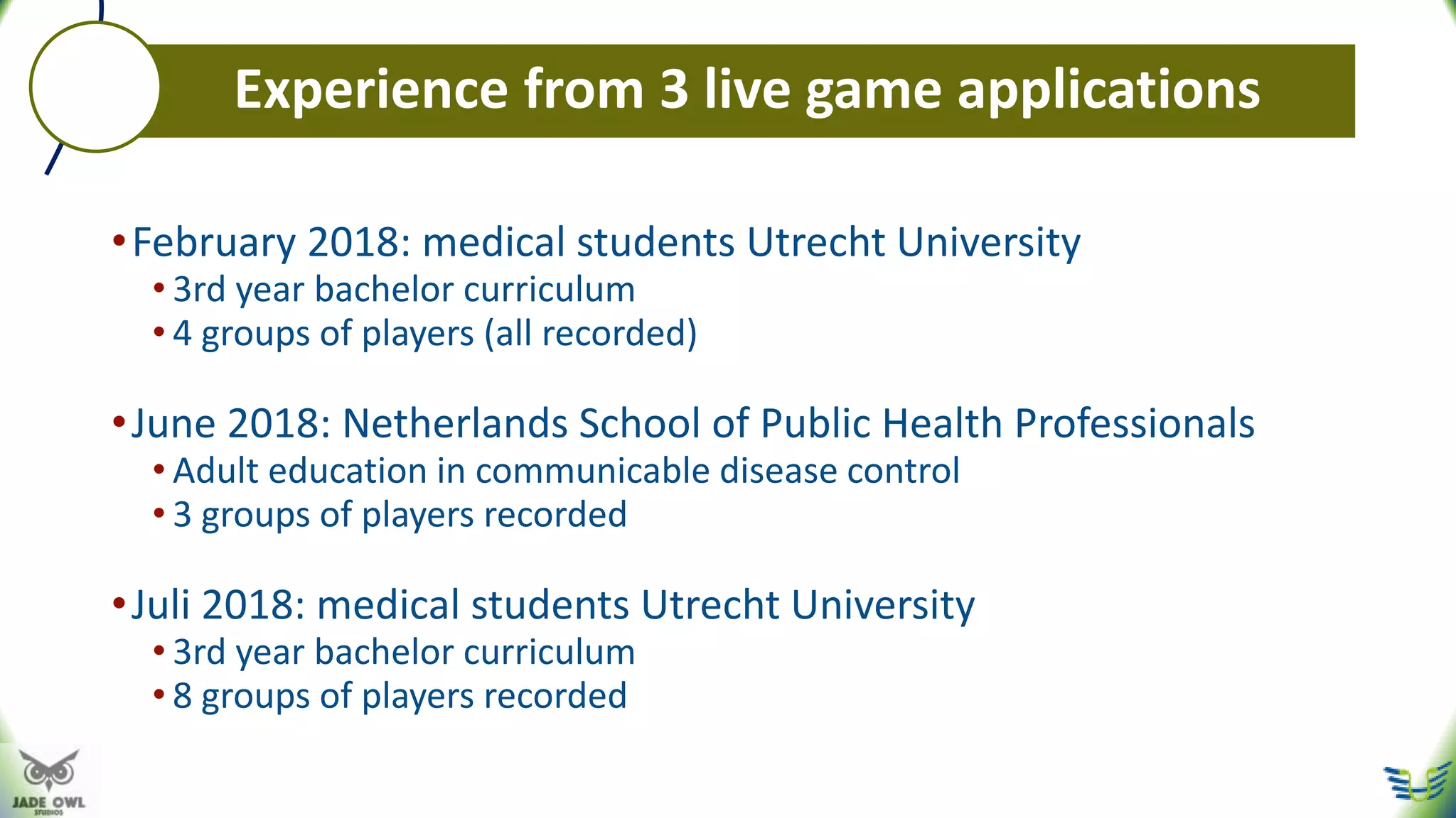Influencing Influenza: Educational game for medical students | PPT